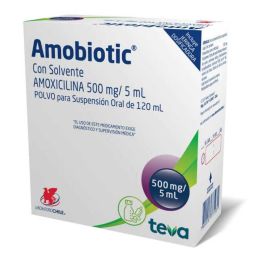 Amobiotic - 500mg/5ml Amoxicilina - 120ml Polvo Suspensión Oral