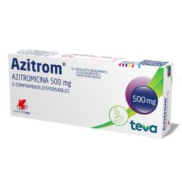 Azitrom - 500mg Azitromicina - 6 Comprimidos Recubiertos
