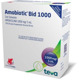 Amobiotic - 1000mg/5ml Amoxicilina - 90ml Polvo Suspensión Oral