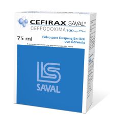 Cefirax - 100mg/5ml Cefpodoxima - 75ml Polvo para Suspensión Oral