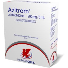 Azitrom - 200mg/5ml Azitromicina 30ml Polvo para Suspensión Oral