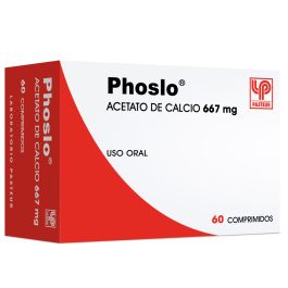 Phoslo Acetato de Calcio 667Mg 60 Comprimidos