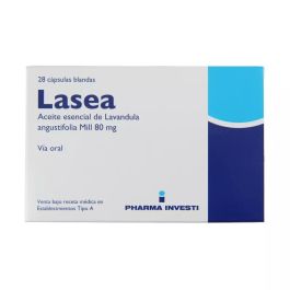 Lasea - 80mg Aceite Esencial de Lavandula - 28 Cápsulas Blandas