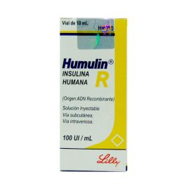 Humulin-R - 100UI/ml Insulina Humana - 1 Vial de 10ml Solución Inyectable