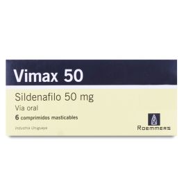 Vimax 50 Sildenafilo 50mg 6 Comprimidos Masticables