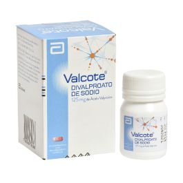 Valcote Divalproato de Sodio 125mg 20 Comprimidos Recubiertos